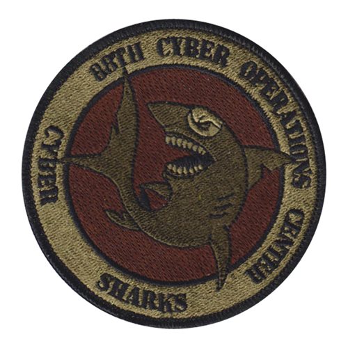 88 Cs Cyoc Cyber Sharks Ocp Patch 88th Communications Squadron Patches