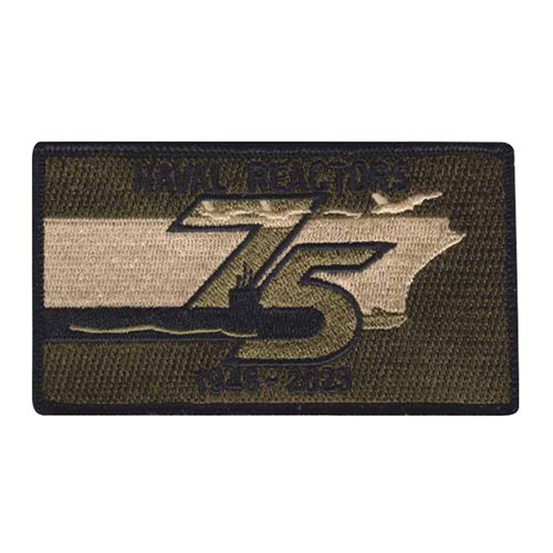 Naval Reactors 75 Years NWU Type III Patch Naval Reactors 75 Years NWU Type III Patch
