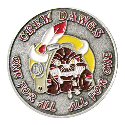 425 FS Crew Dawg Challenge Coin | 425th Fighter Squadron Coins