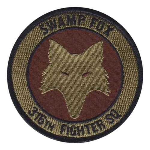 316 FS Swamp Fox OCP Patch | 316th Fighter Squadron Patches