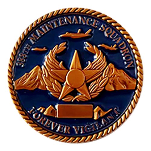 388 MXS Forever Vigilant Commander Challenge Coin