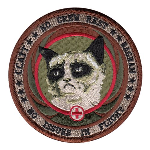 Bagram No Crew Rest CCAT Patch Critical Care Air Transport Team
