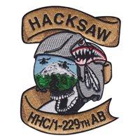 1-229 AB Custom Patches | 1st Battalion, 229th Attack Bn Patch