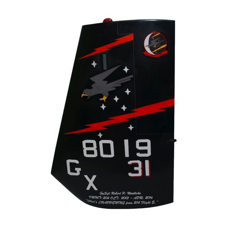 Custom Airplane Tail Flashes | Custom wooden Aircraft Tail Flashes Plaque