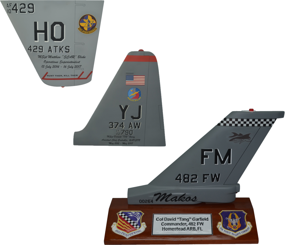 Custom Airplane Tail Flashes & Wooden Tail Flash Plaques
