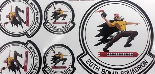 Custom Squadron Zap Stickers & Decals