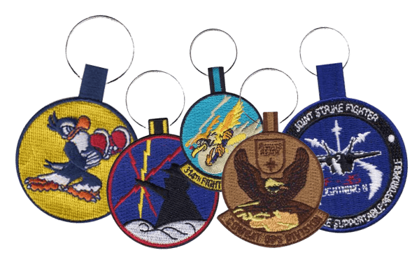 Custom Designed Keychains and Military Embroidered Key Fobs