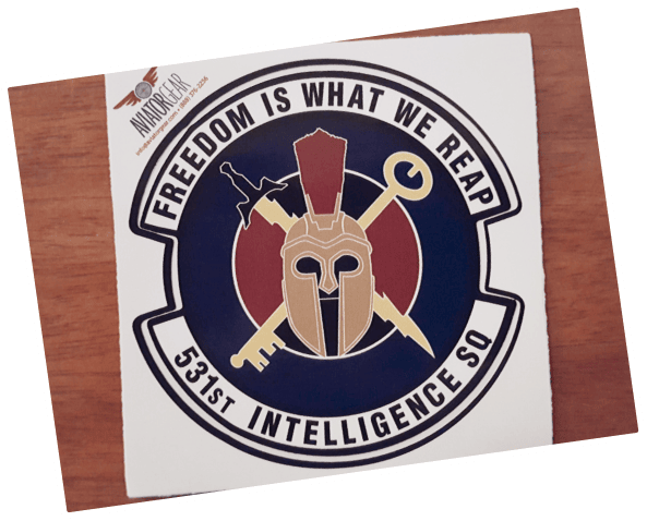 Custom Designed Squadron & Military Zap Stickers & Decals