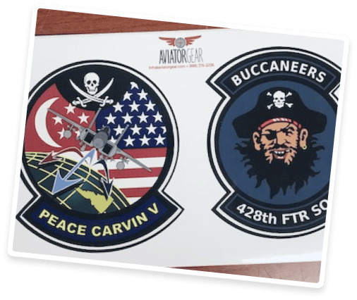Custom Designed Squadron & Military Zap Stickers & Decals
